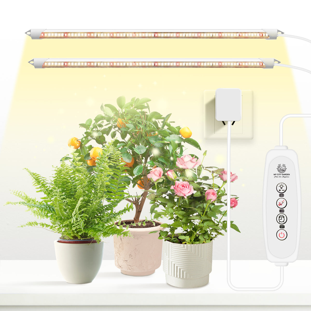 POWER GROW, LED Grow Lights, Full Spectrum 3000K+5000K, 2 Pack – My ...